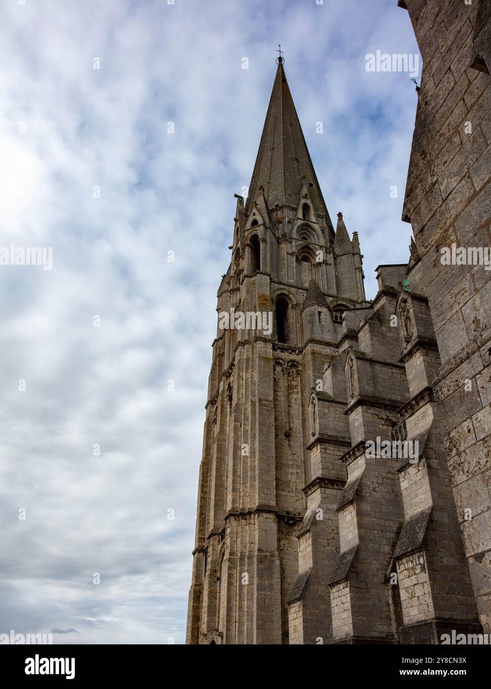 The Moon Tower Chartres Cathedral France Stock Photo - Alamy