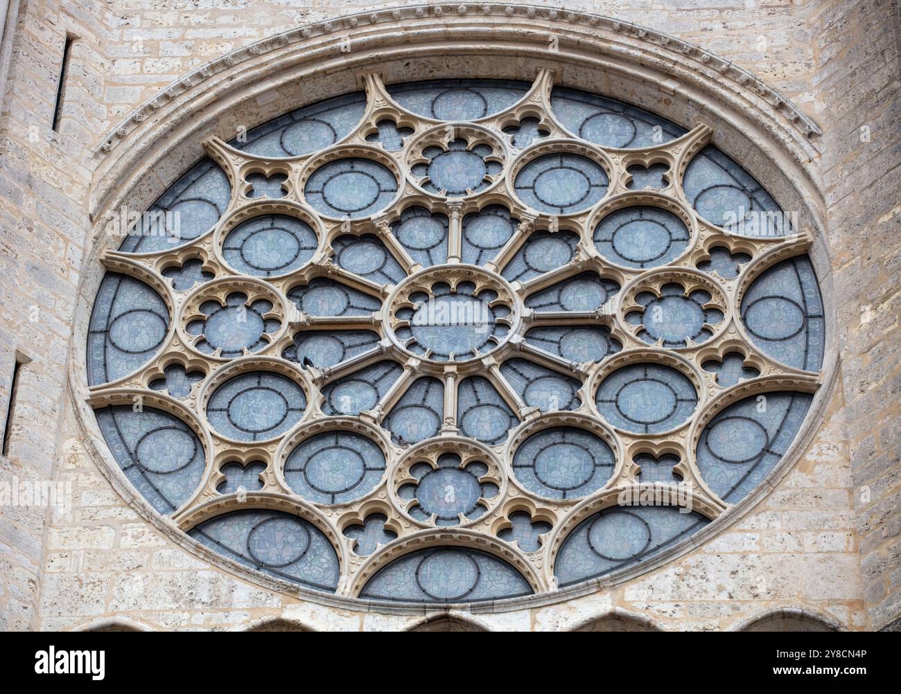 The Rose Window at Notre Dame de Chartres Cathedral Chartres, France ...