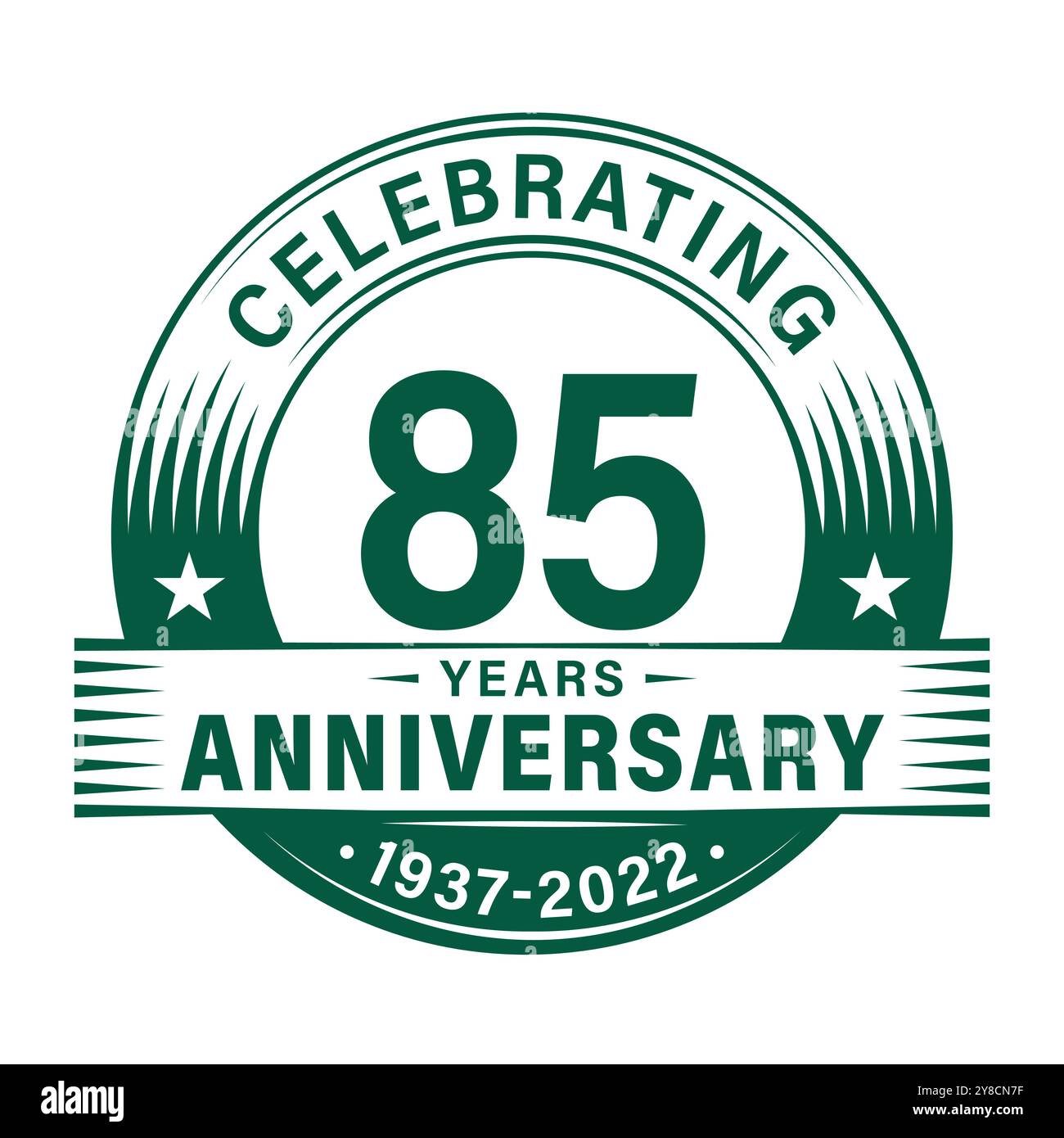 85 years anniversary celebration design template. 85th logo vector ...