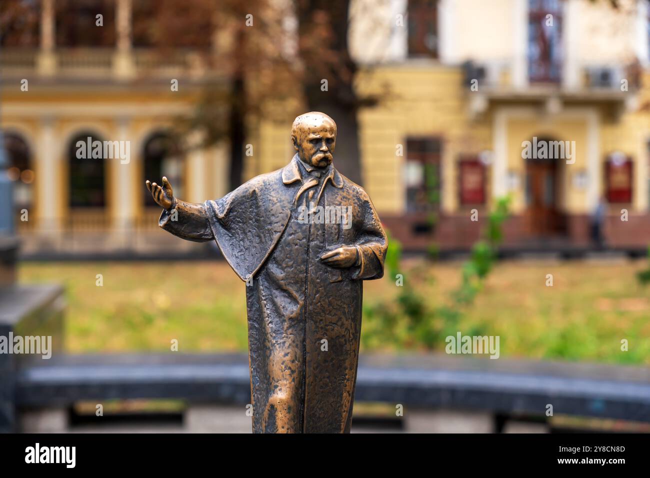 Silent Orator: Statue's Eternal Speech of Taras Shevchenko Stock Photo ...