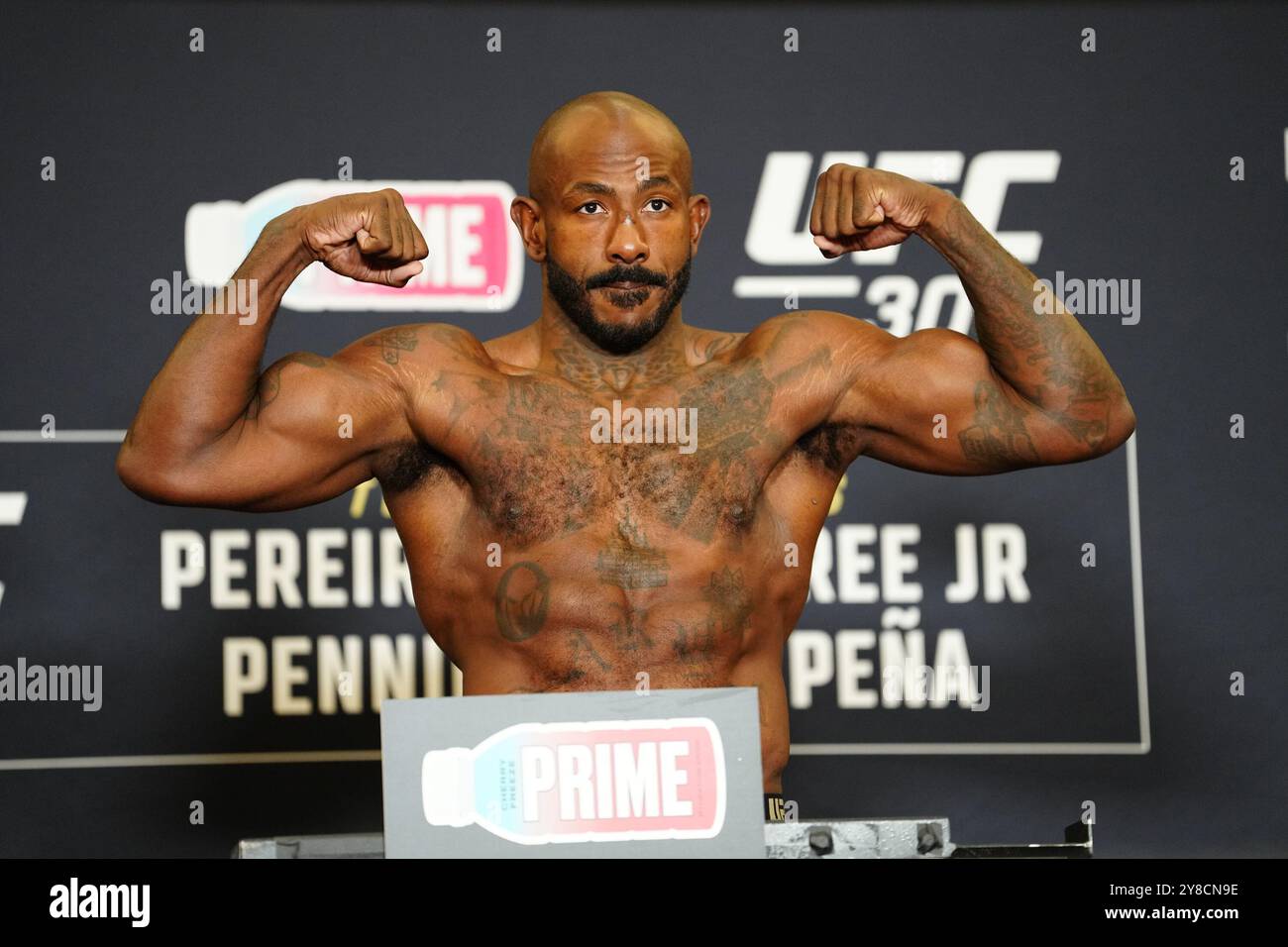 SALT LAKE CITY, UT - October 4: Khalil Rountree Jr. steps on the scale ...