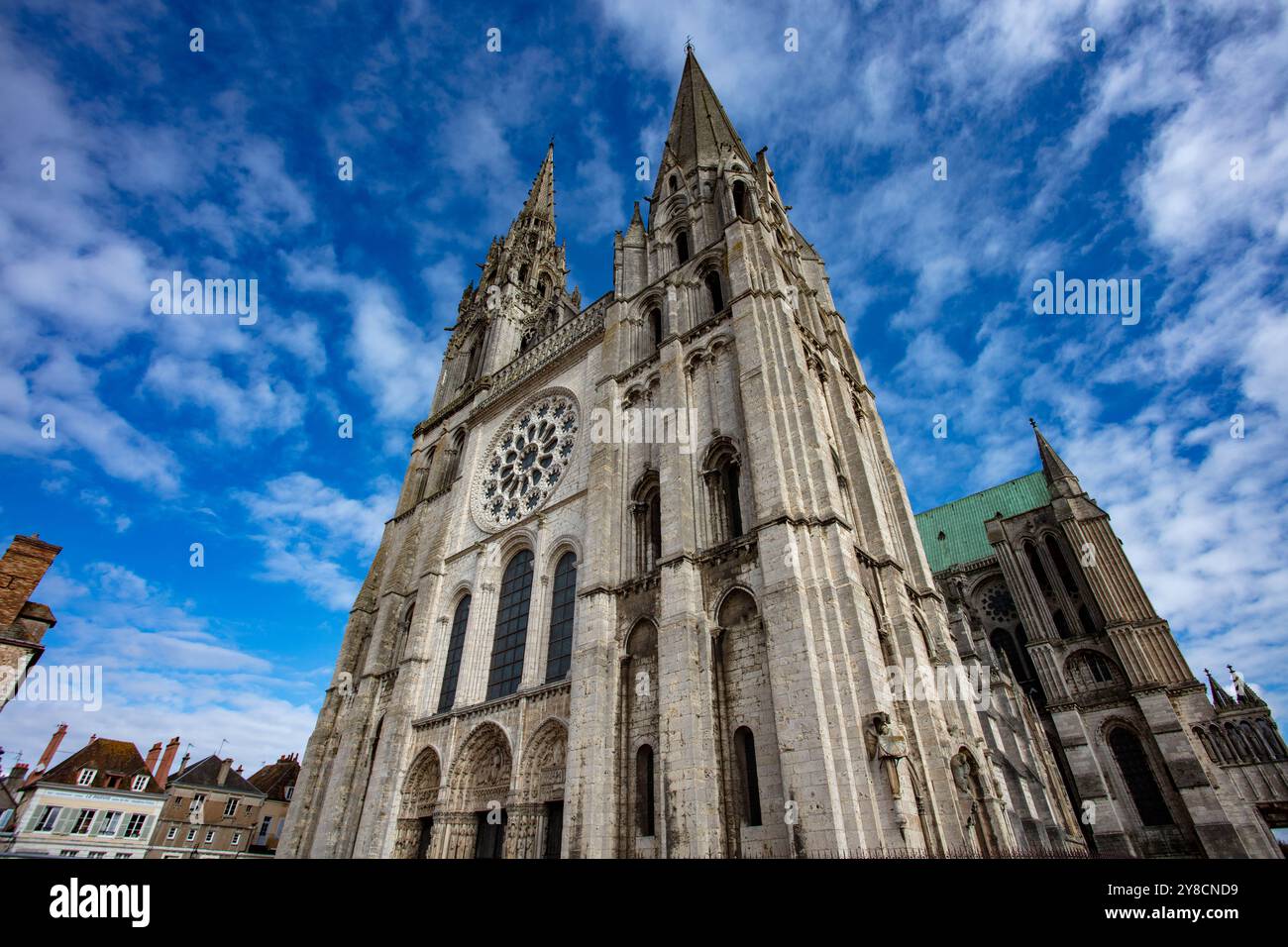 Notre Dame de Chatres Cathedral France Stock Photo - Alamy