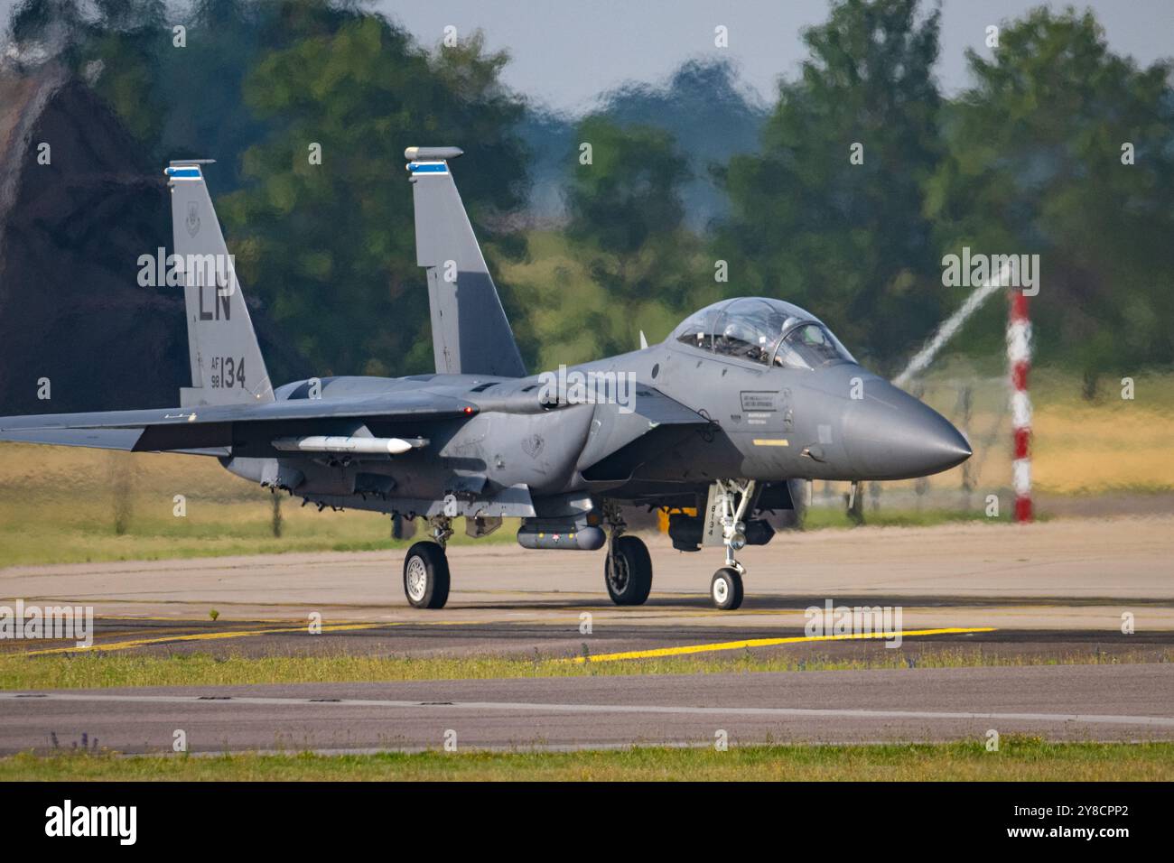 USAF F-15 practicing low level sortie through the Mach Loop, Dolgellau ...