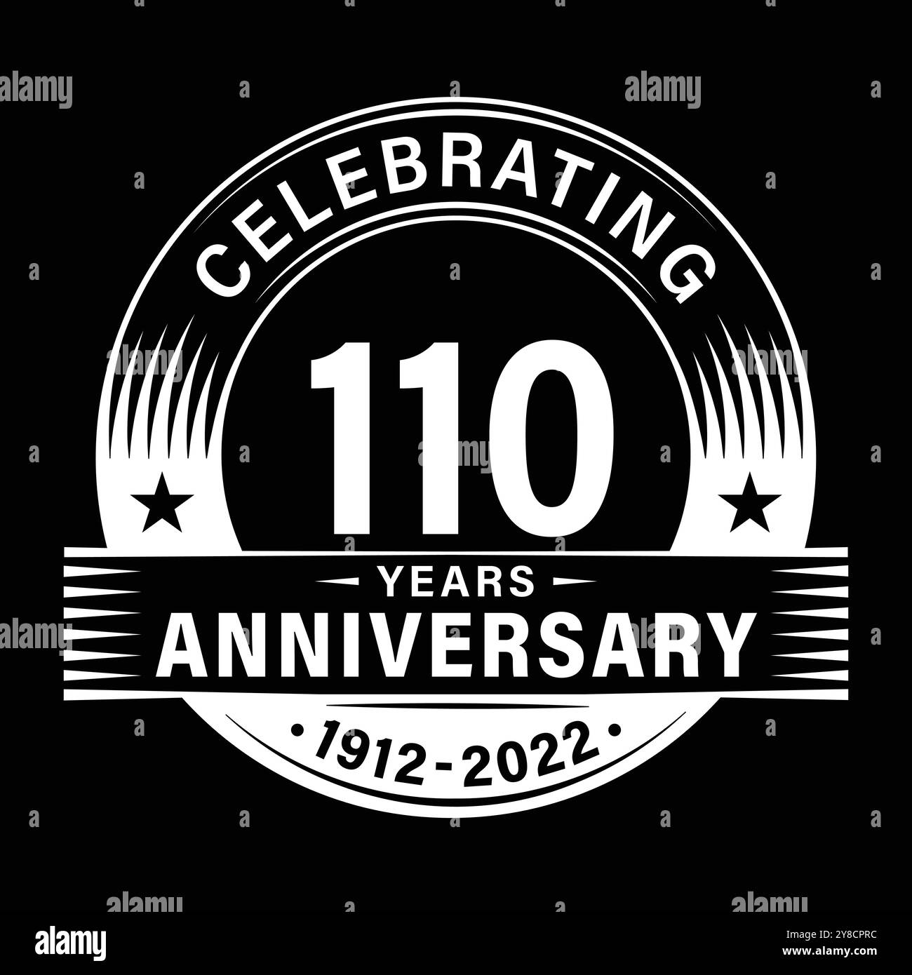 110th logo Stock Vector Images - Alamy