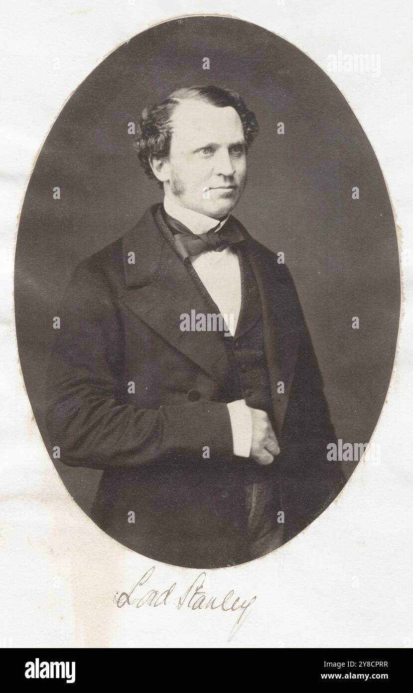 Lord Edward Henry Stanley, ca 1860 Stock Photo - Alamy