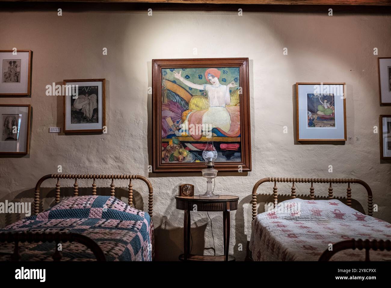 Interior of the Blumenschein Museum, home of early 20th-century artists ...