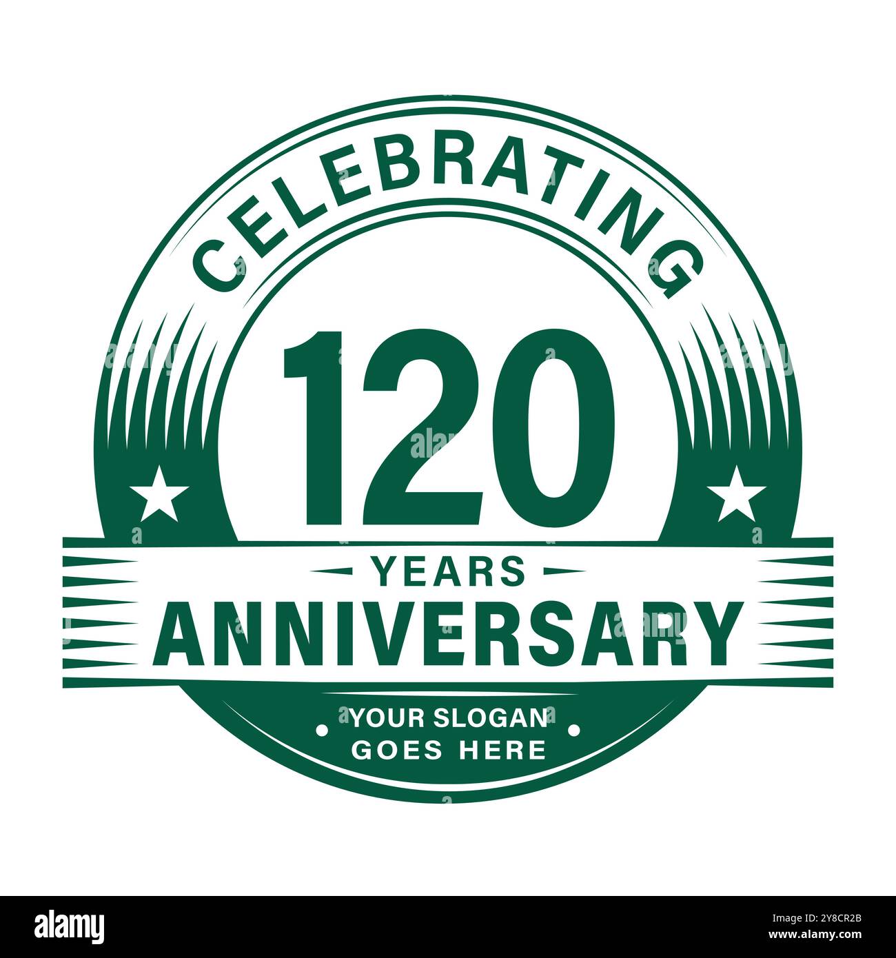 120 years anniversary celebration design template. 120th logo vector ...