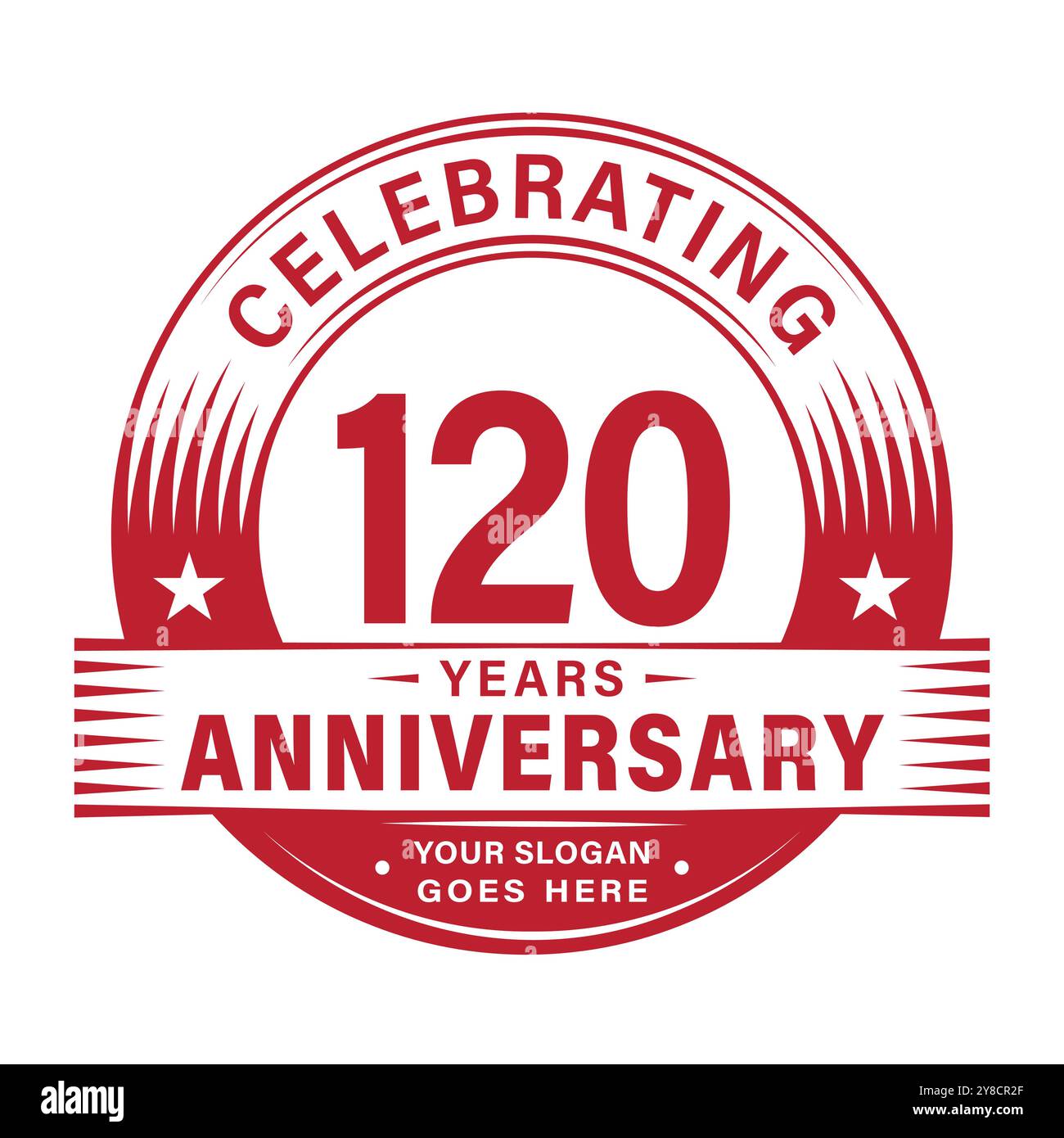 120 years anniversary celebration design template. 120th logo vector ...