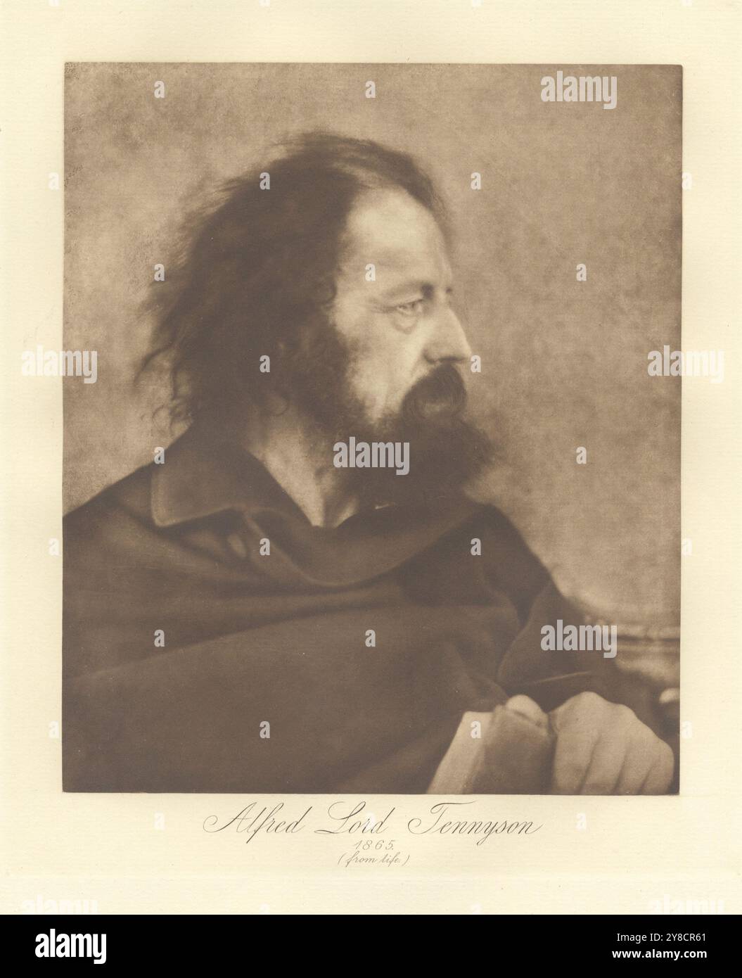 Julia Margaret Cameron - Alfred Lord Tennyson, 1865/1893 Stock Photo ...