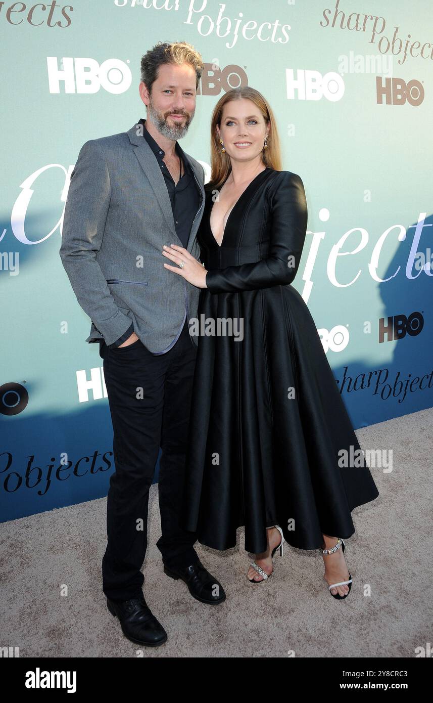 Amy Adams and Darren Le Gallo at the Los Angeles premiere of HBO's ...