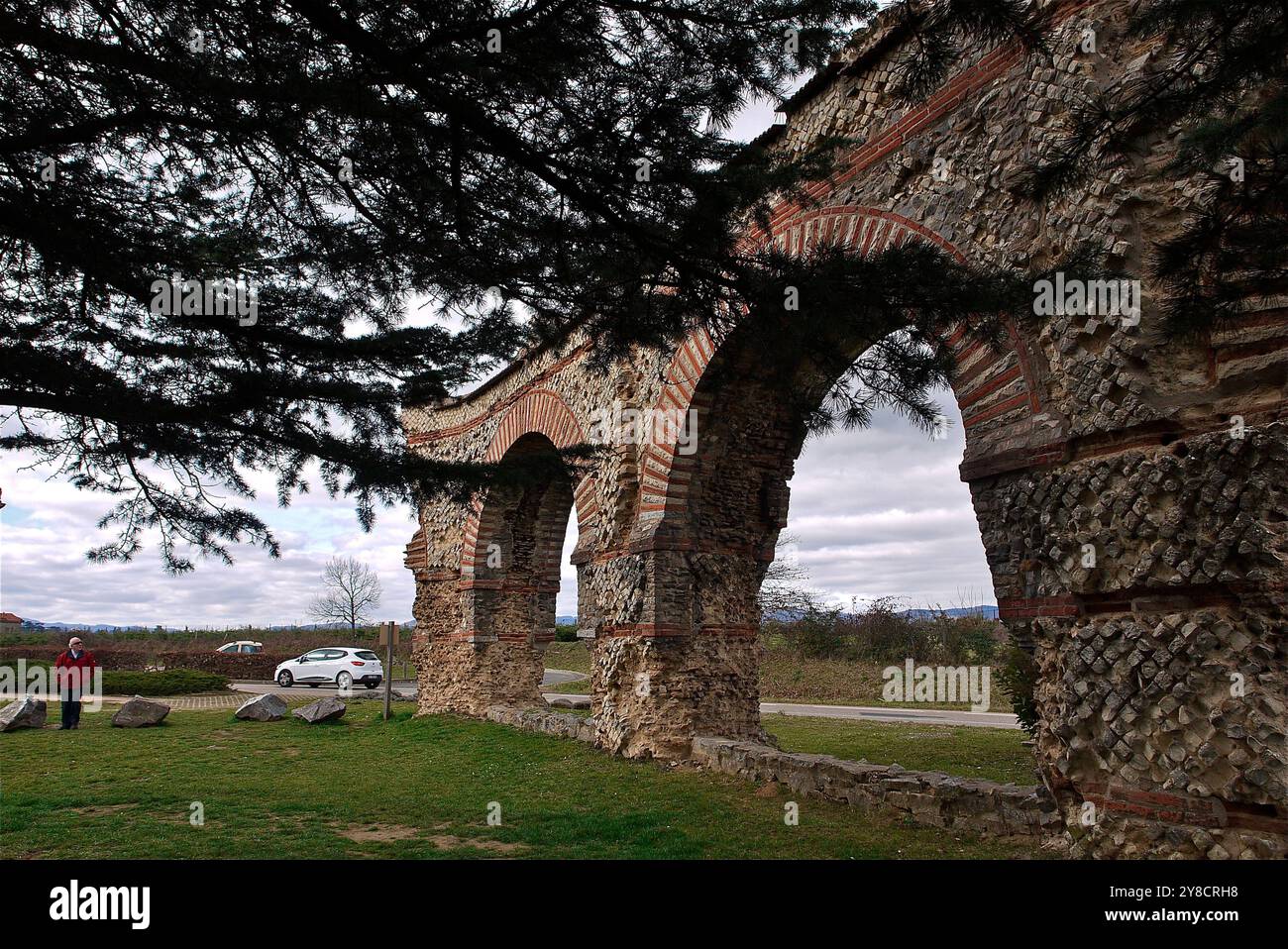 Roman ruins in Lyon area, Rhone, AURA region, France Stock Photo - Alamy
