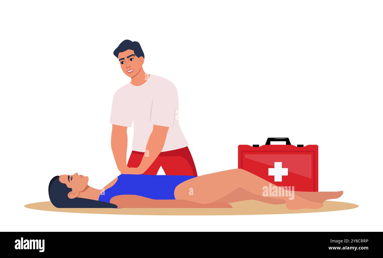 Resuscitation from drowning hi-res stock photography and images - Alamy