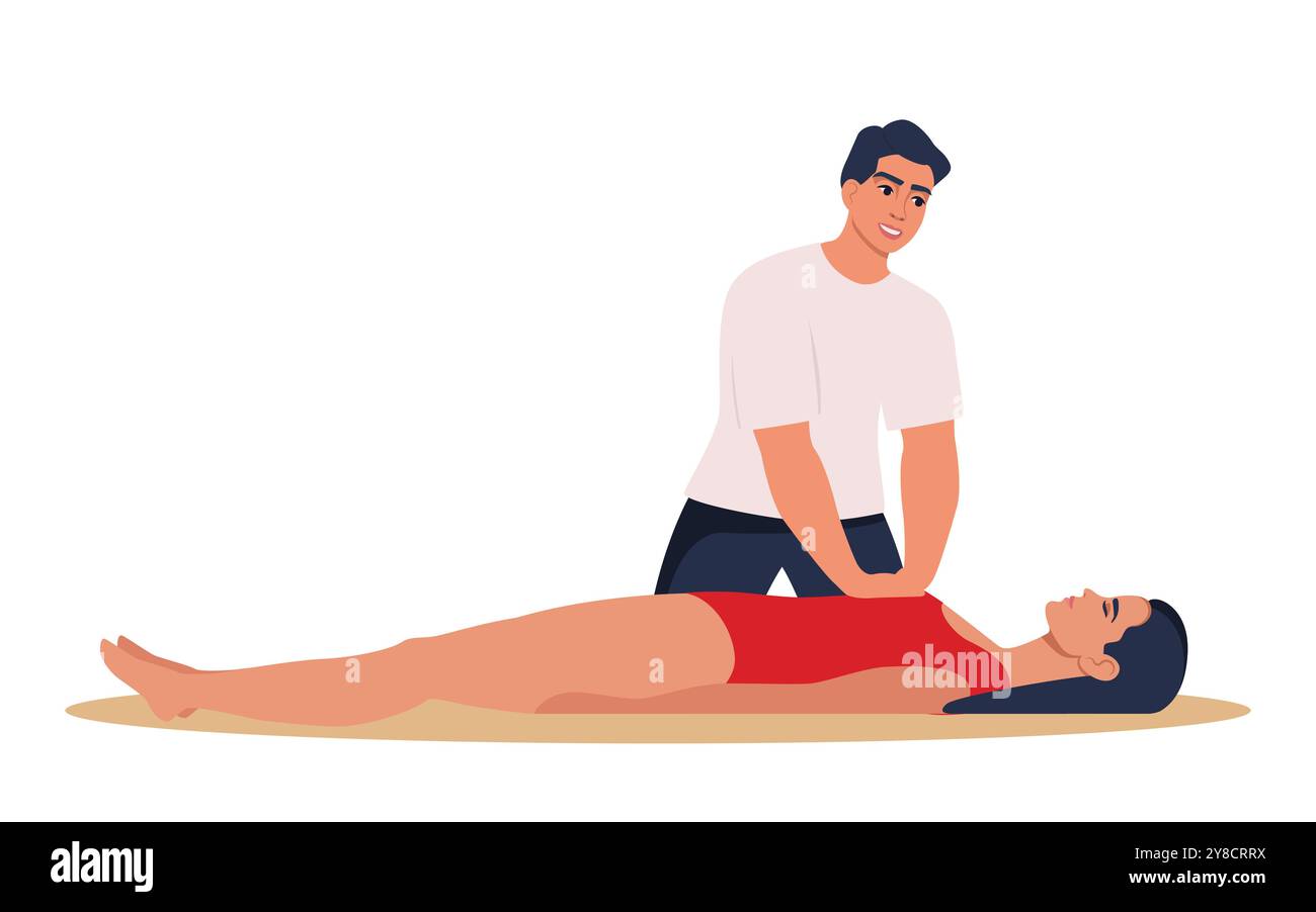 Resuscitation from drowning hi-res stock photography and images - Alamy