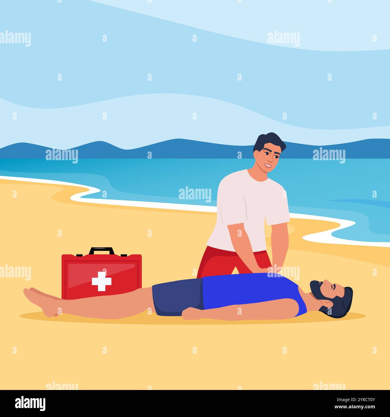 Resuscitation from drowning hi-res stock photography and images - Alamy