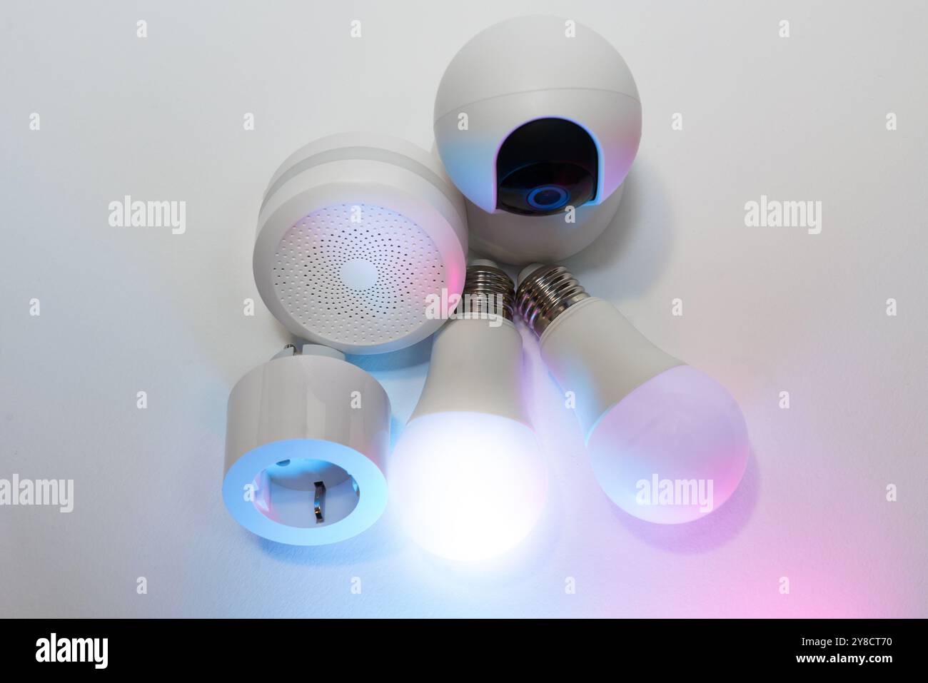 smart home devices power socket lightbulb camera monitoring system ...