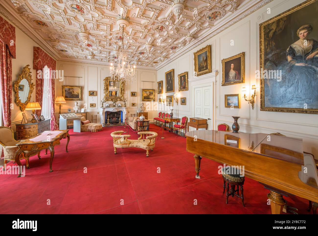 Interior of Brodick Castle, Brodick, Isle of Arran, Scotland, UK Stock ...