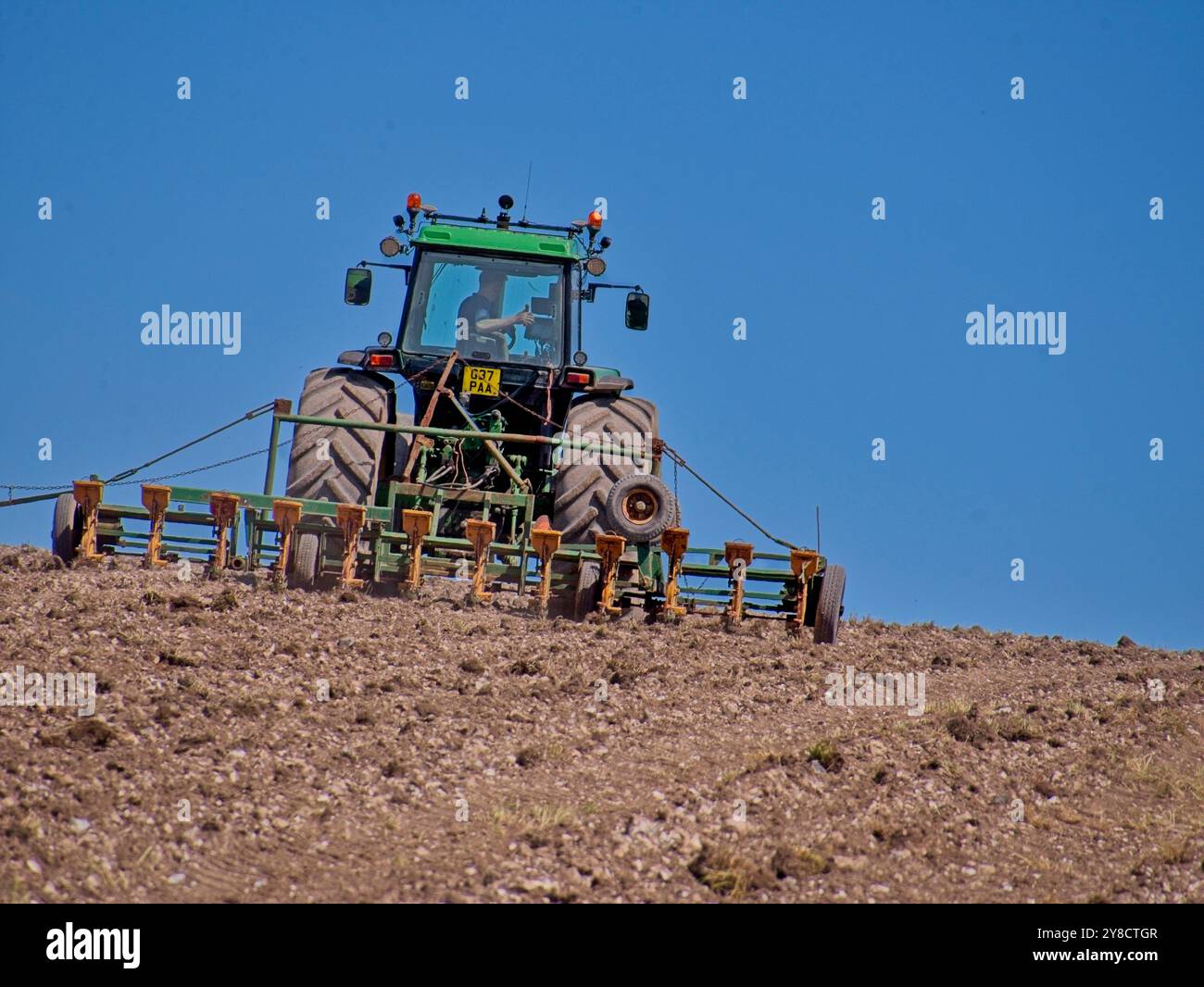 Tractor tilling a field hi-res stock photography and images - Alamy