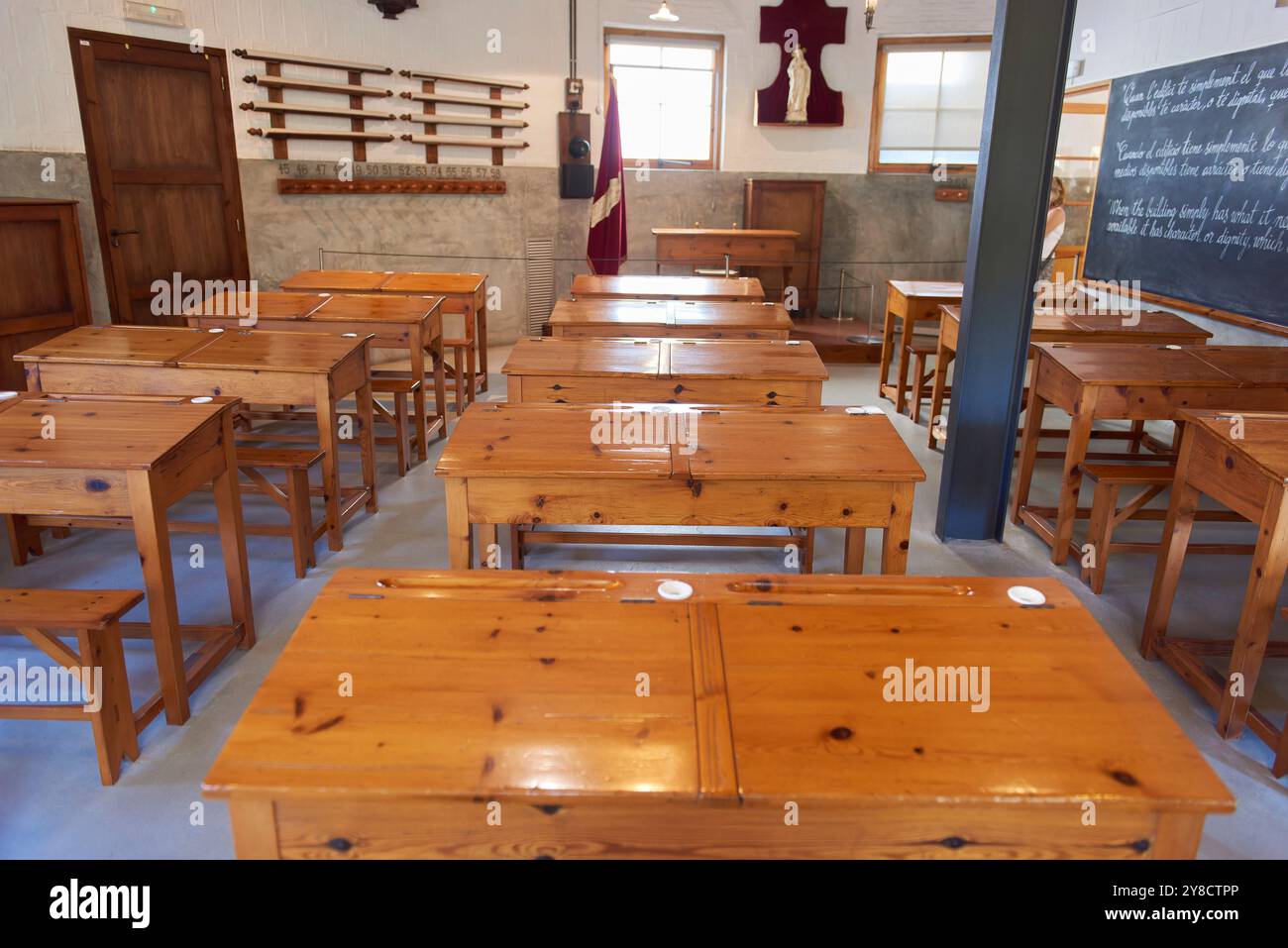 Barcelona, Spain. catholic elementary school classroom Stock Photo - Alamy
