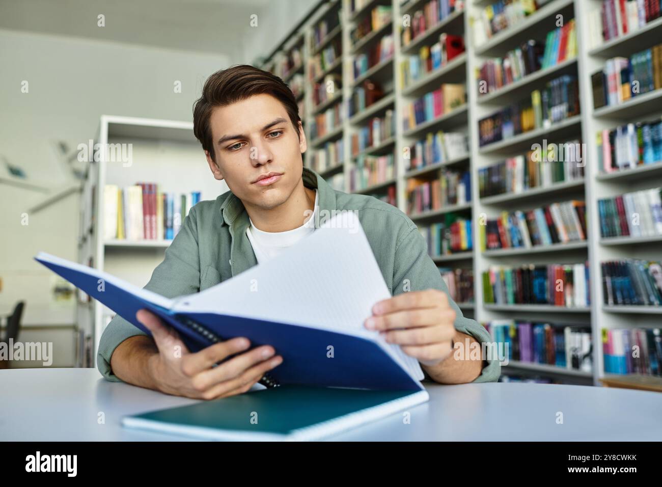 Focused student engages in studying hi-res stock photography and images ...