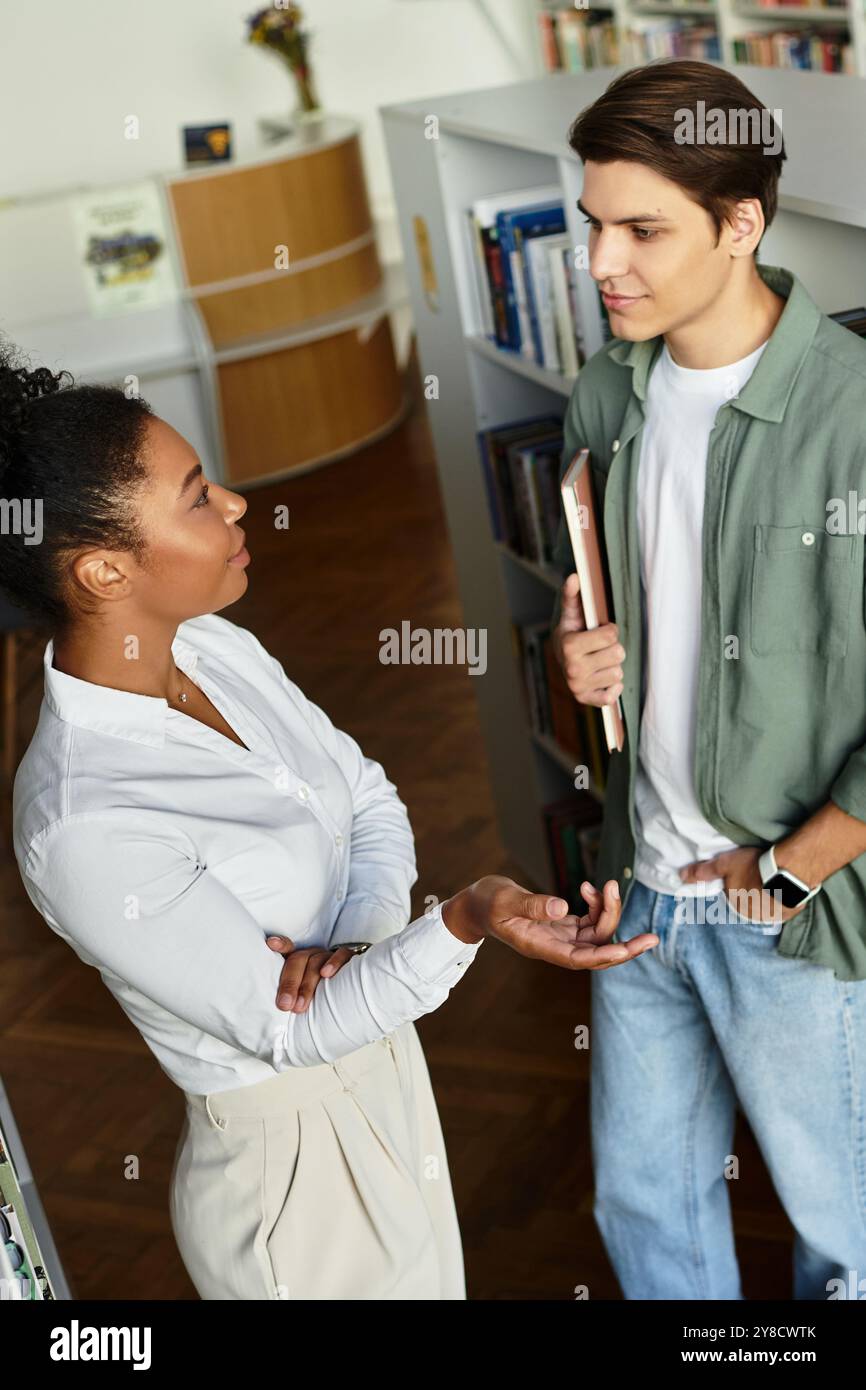 A passionate teacher is guiding her student through an engaging ...