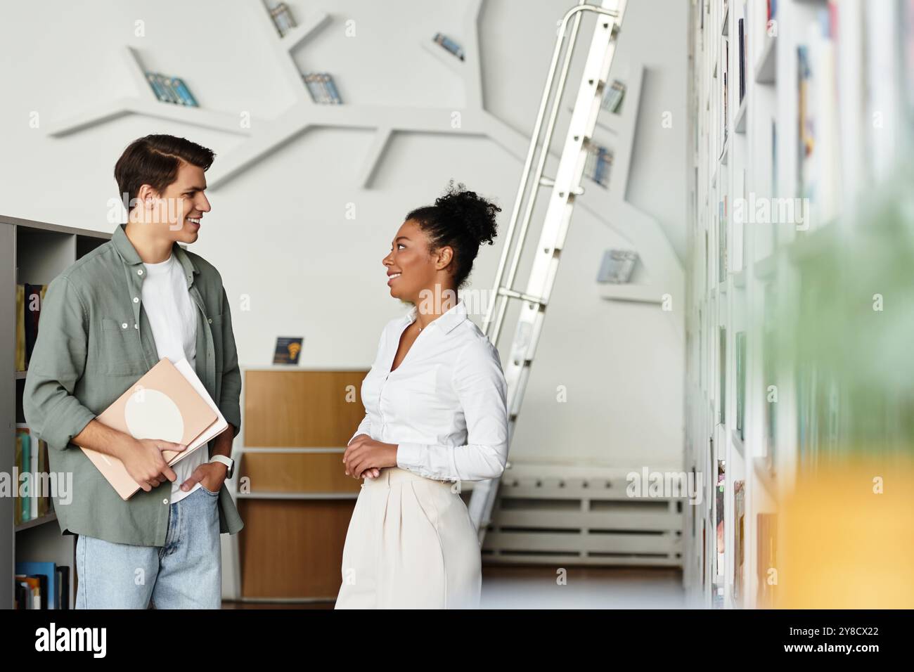 A passionate teacher engages her student in a lively educational ...