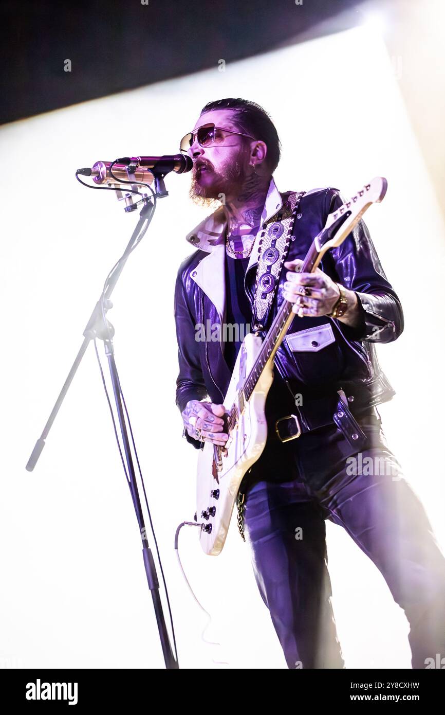 Milan Italy. 02 October 2024. The American guitarist and singer Caleb ...