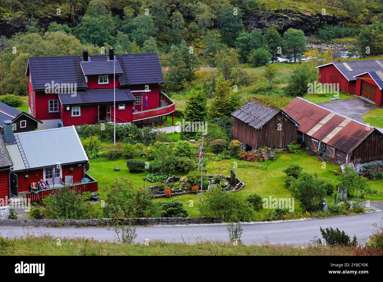 6th September, 2024 - Southern Norway Typical Norwegian homes outside ...