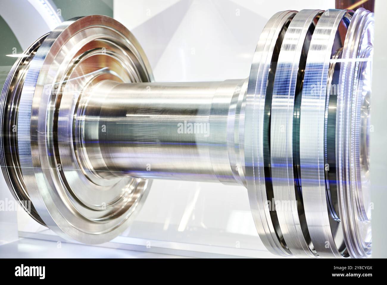 Gas turbine engine rotor at the exhibition stand Stock Photo - Alamy