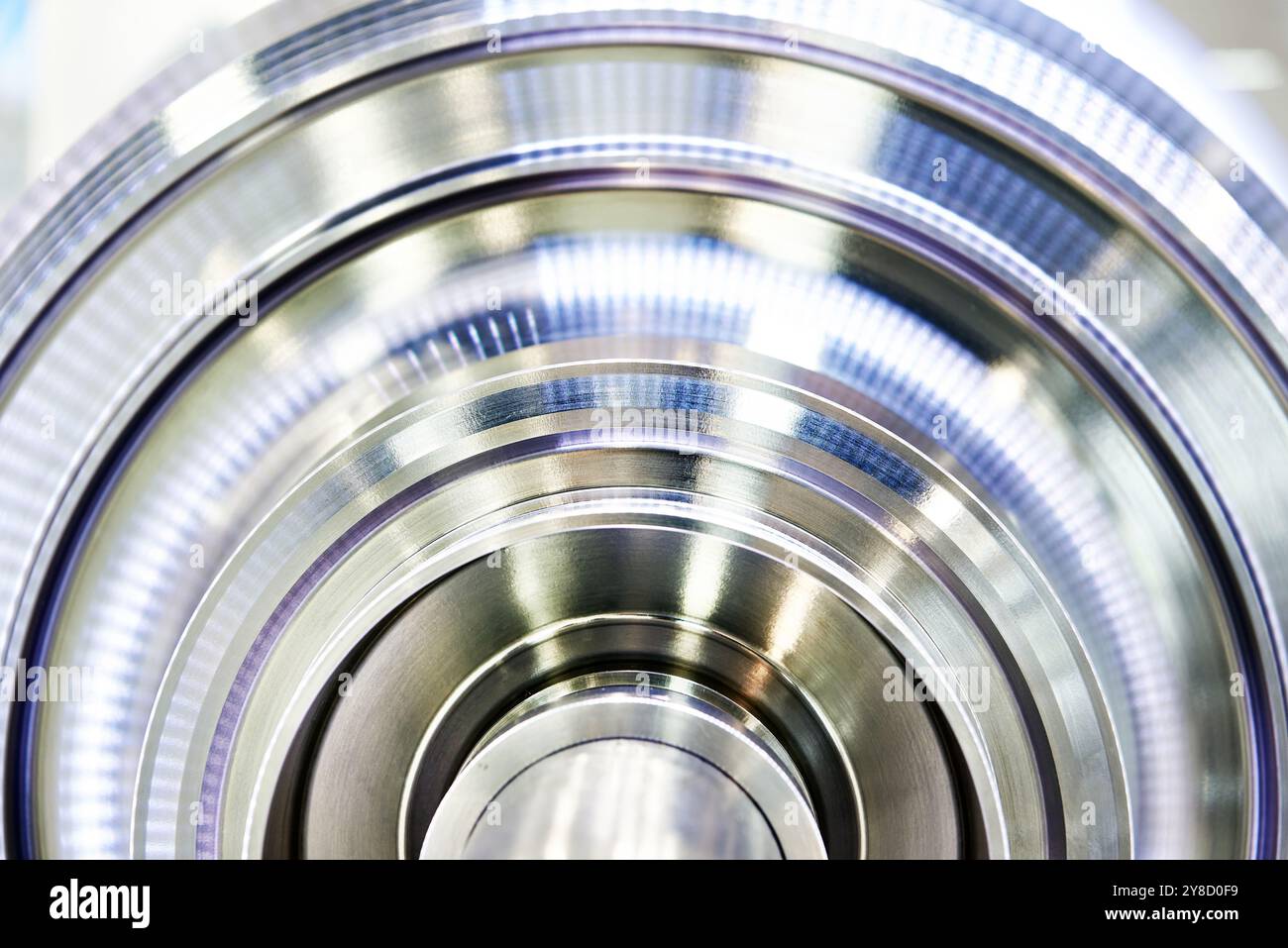Part of metal gas turbine engine rotor Stock Photo - Alamy