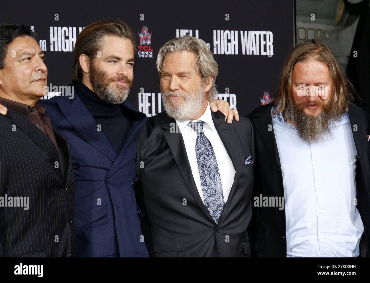 Gil Birmingham, Chris Pine, David Mackenzie and Jeff Bridges at Jeff ...