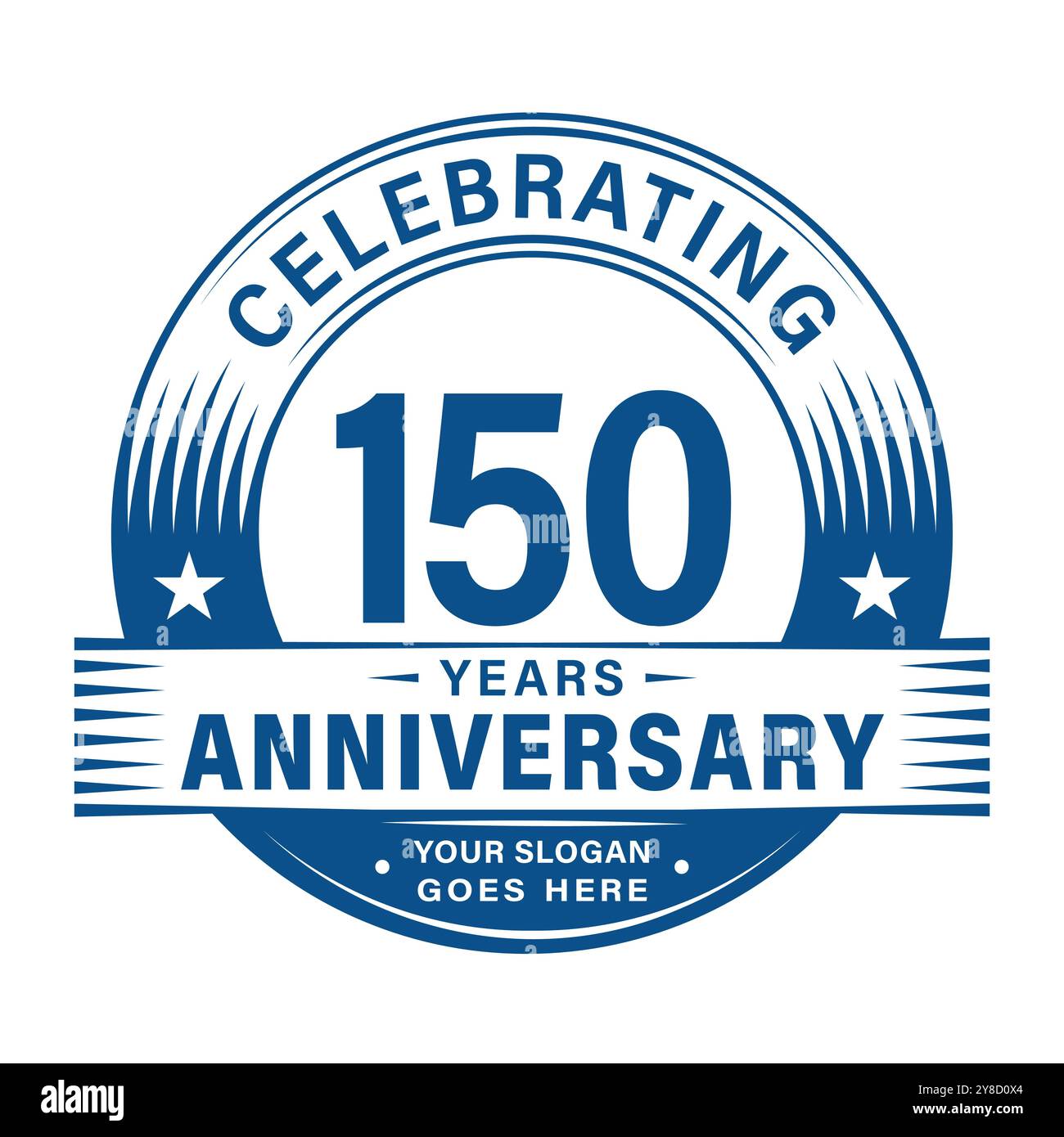 150 years anniversary celebration design template. 150th logo vector ...