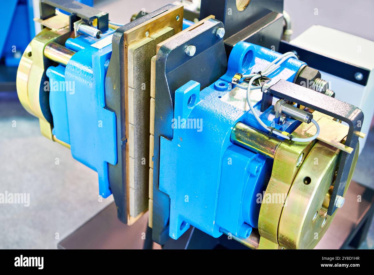 Industrial emergency hydraulic disc brake on exhibition Stock Photo - Alamy