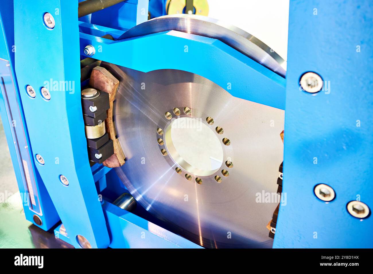 Industry twin caliper working hydraulic disc brake Stock Photo - Alamy