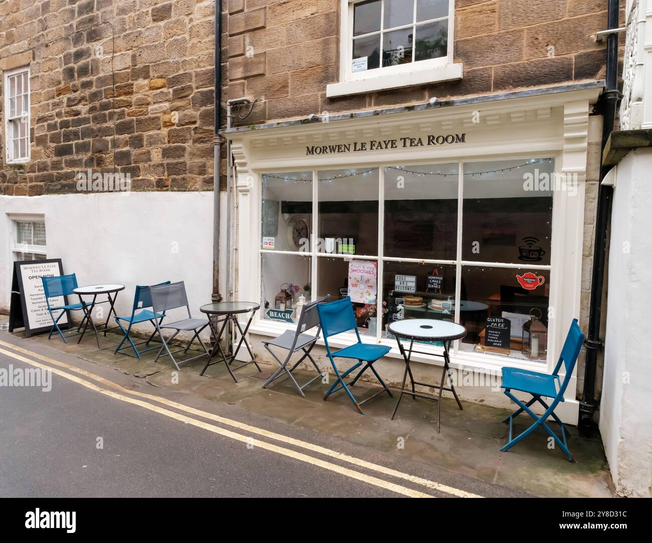 Traditional Tea Rooms in a coastal town Stock Photo - Alamy