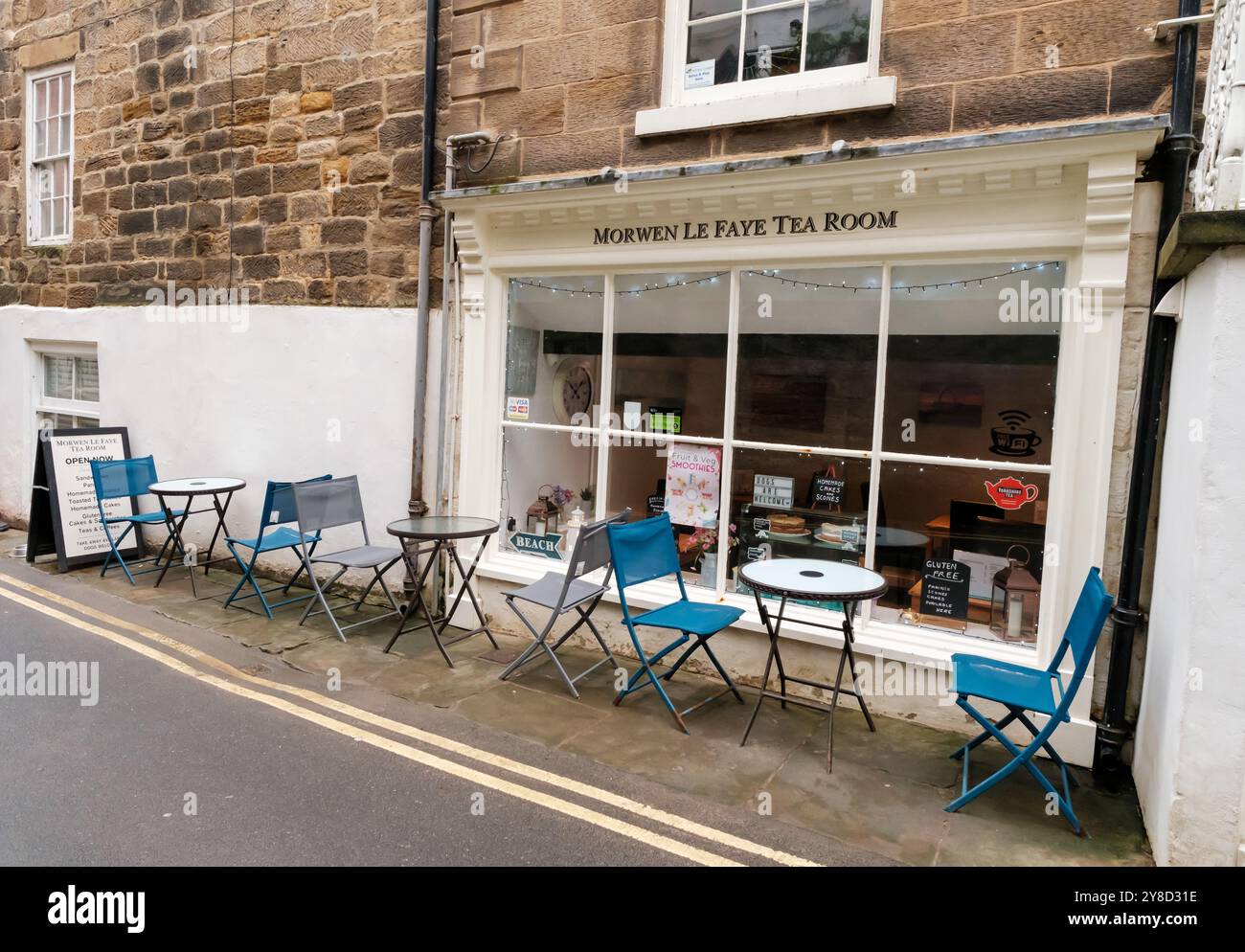 Traditional Tea Rooms in a coastal town Stock Photo - Alamy