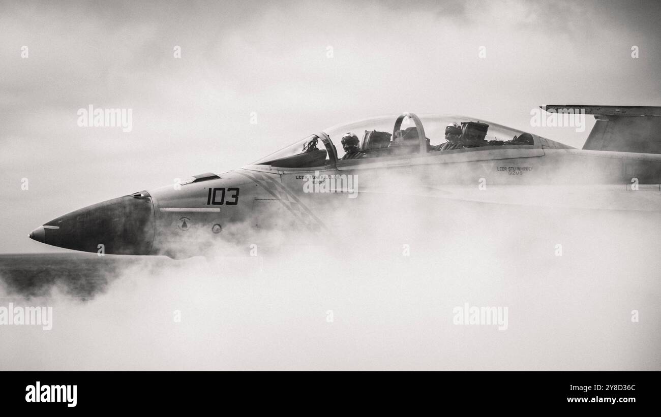 An F/A-18F Super Hornet, attached to the Diamondbacks of Strike Fighter ...