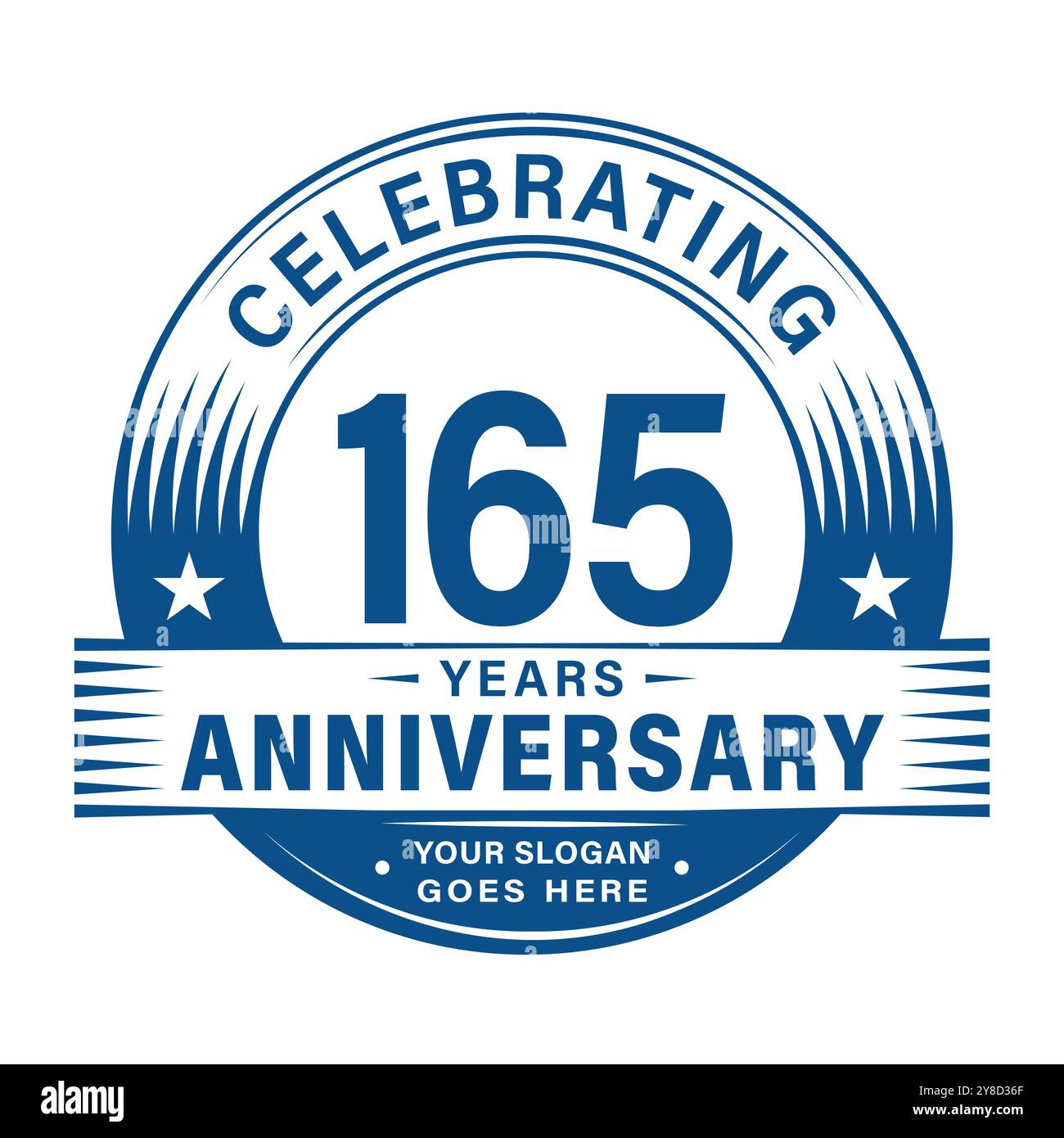 165 years anniversary celebration design template. 165th logo vector ...