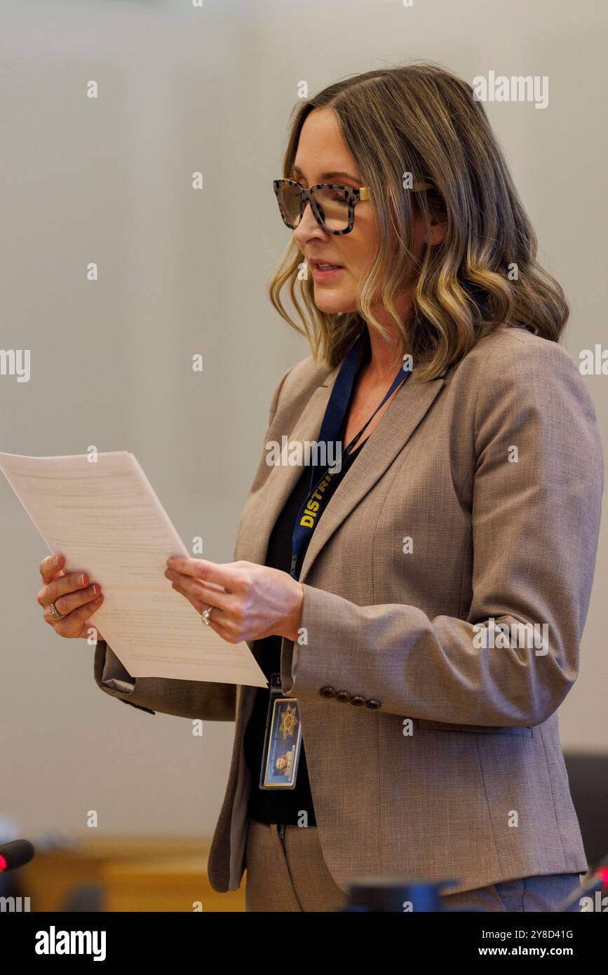 Portland, USA. 03rd Oct, 2024. Assistant District Attorney Kristen ...