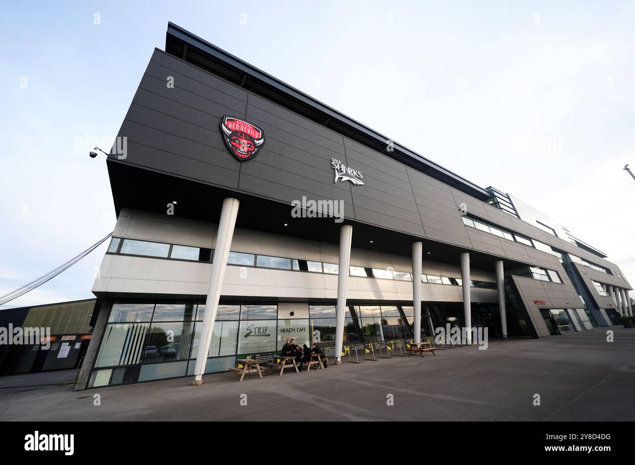 General view outside the stadium before the Gallagher Premiership match ...