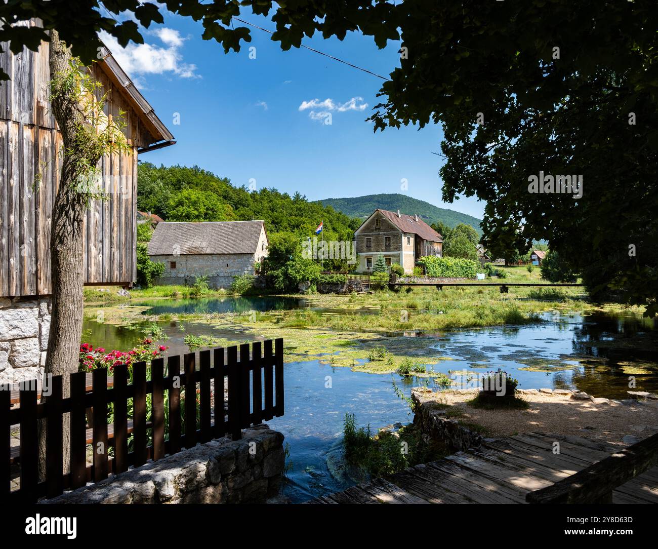 Wonderful Majerovo Vrilo, old mill houses made from wood and stone in ...