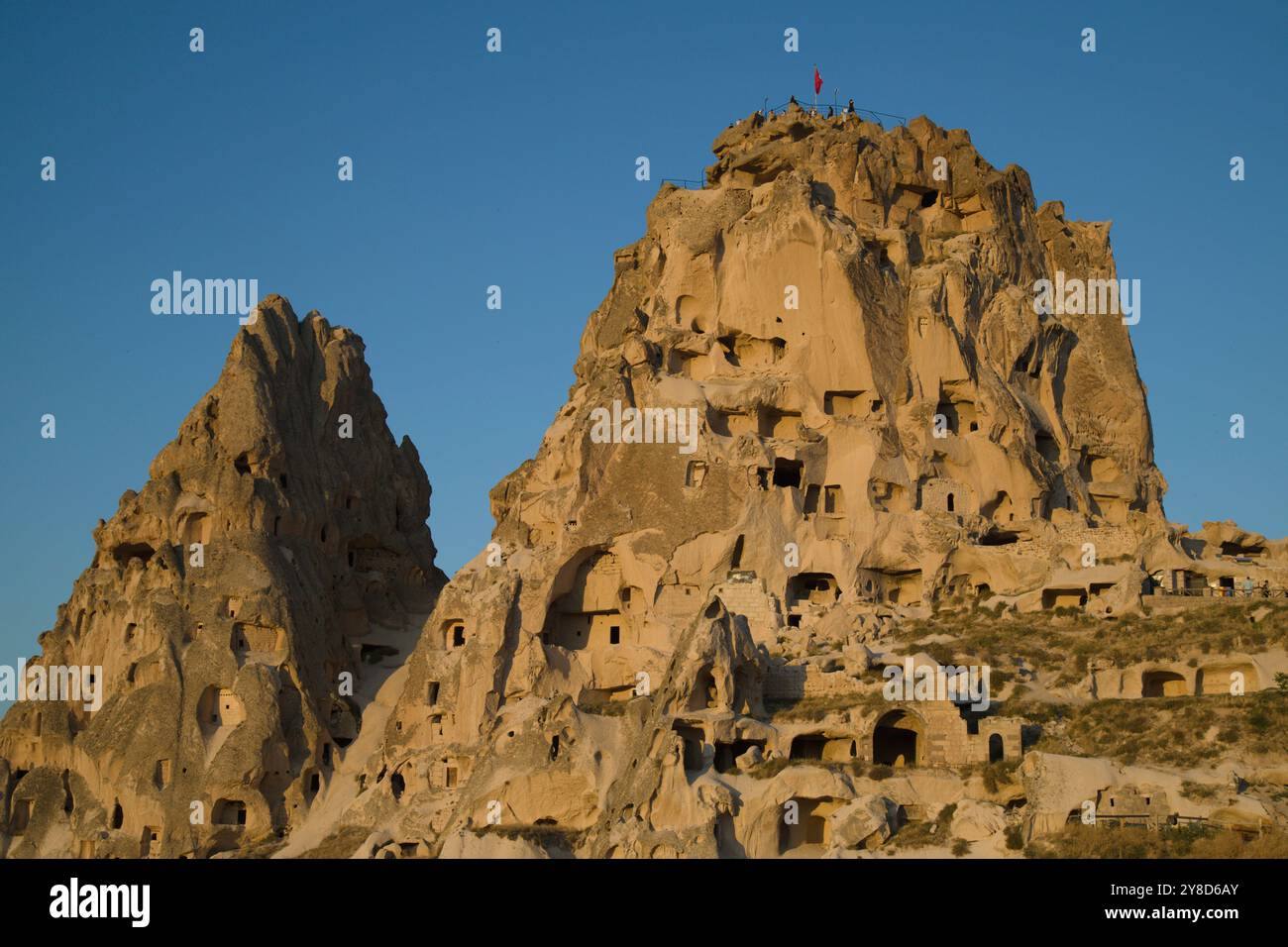 Türkiye, Turkey, Cappadocia, Uchisar, castle, landscape, scenery Stock ...