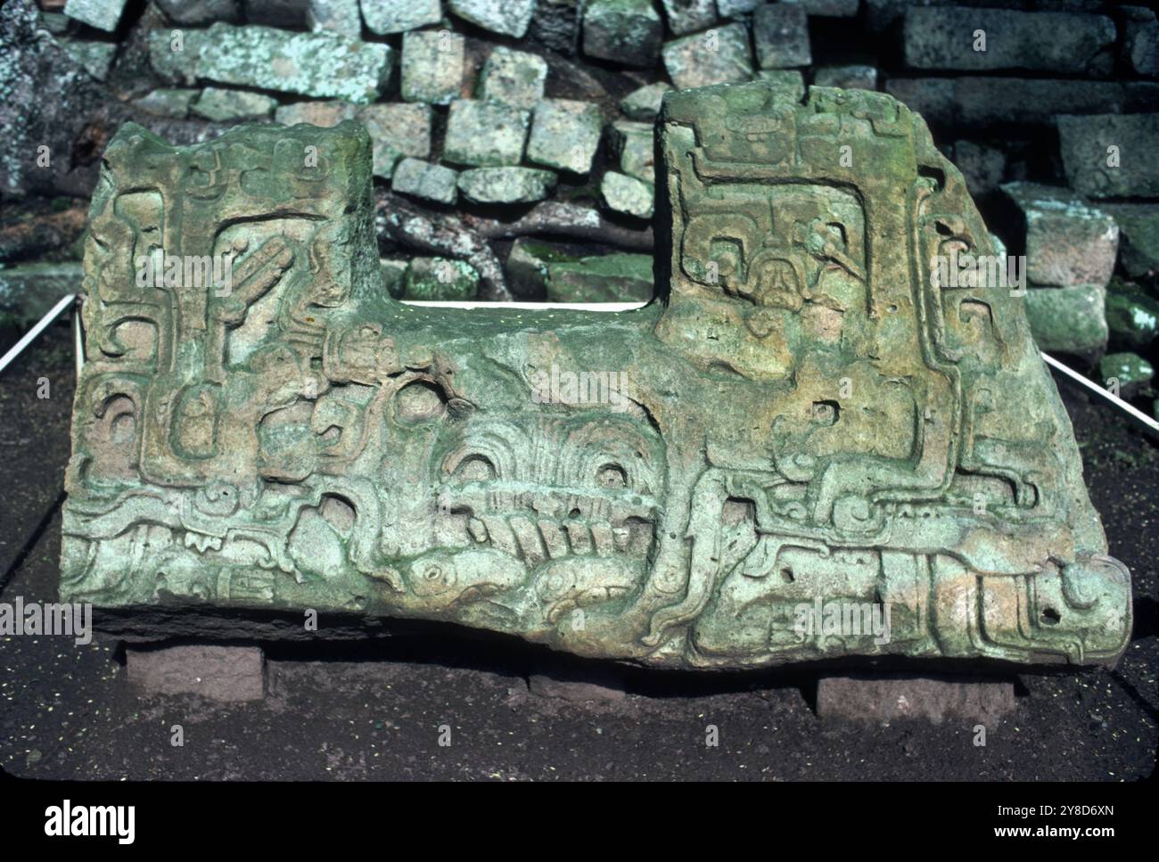 Late Classic carved stone, sculpture, and altars, Copan Maya ruins ...
