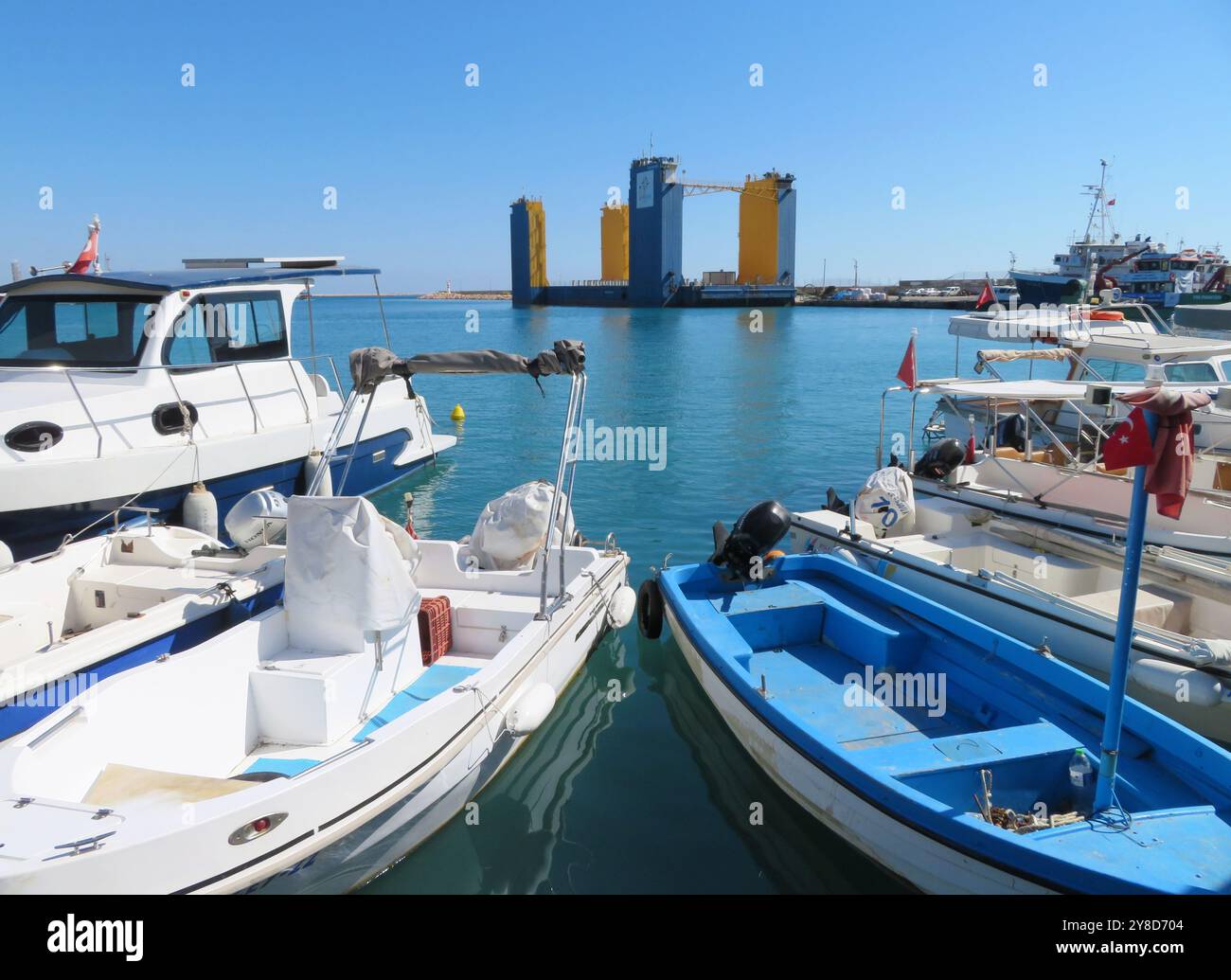 Tasucu, Turkey. 04th Oct, 2024. The touristic port of Ta?ucu, Turkey ...