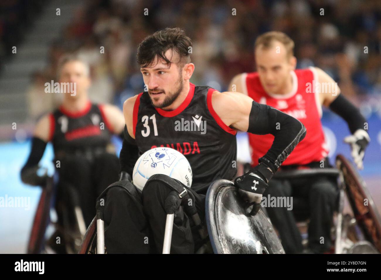 Matthew Matt Anthony DEBLY of Canada vs Denmark in the Wheelchair Rugby ...