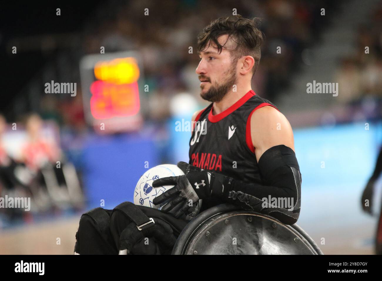 Matthew Matt Anthony DEBLY of Canada vs Denmark in the Wheelchair Rugby ...