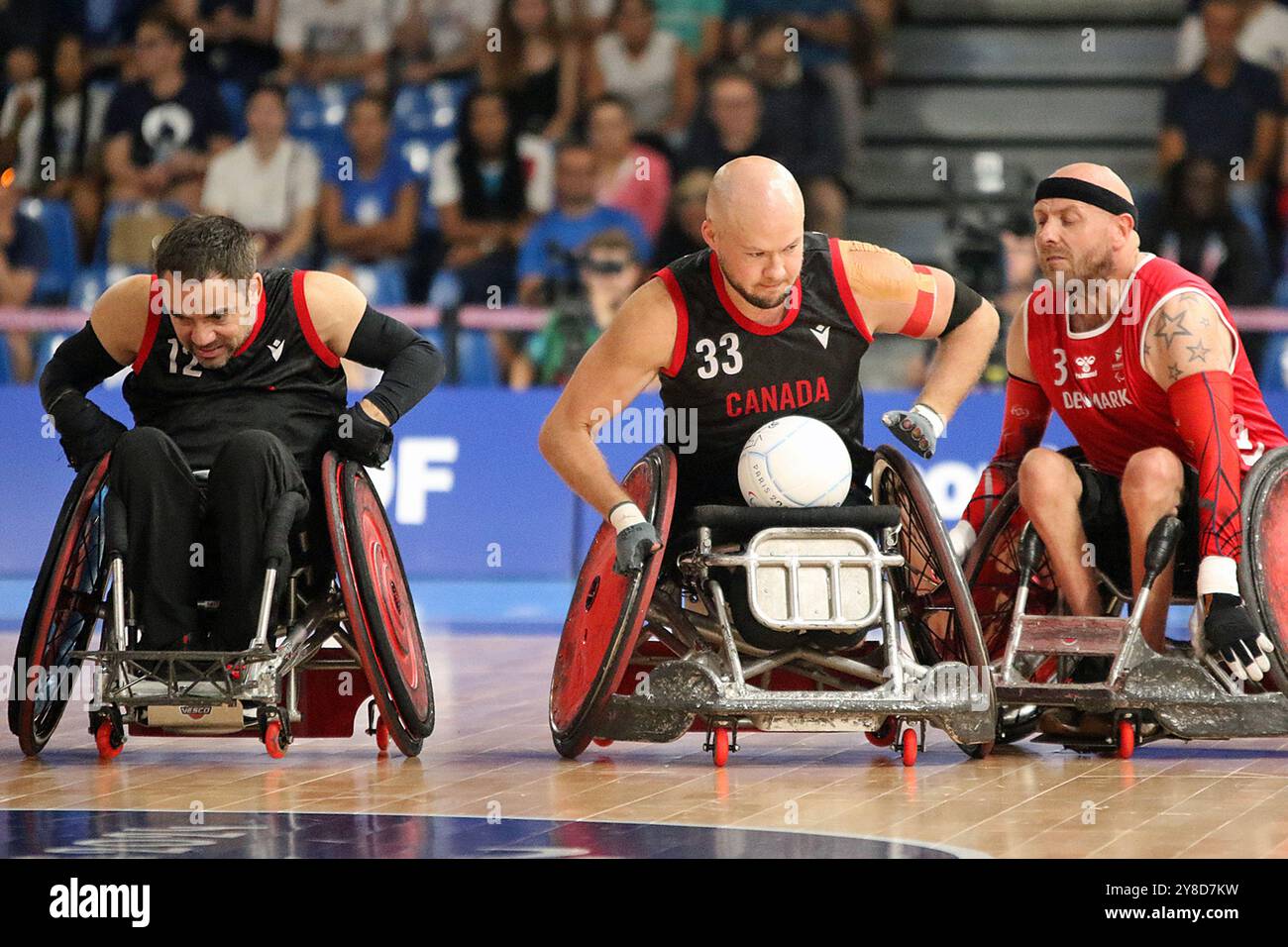 Zachary MADELL of Canada vs Denmark in the Wheelchair Rugby - Open ...