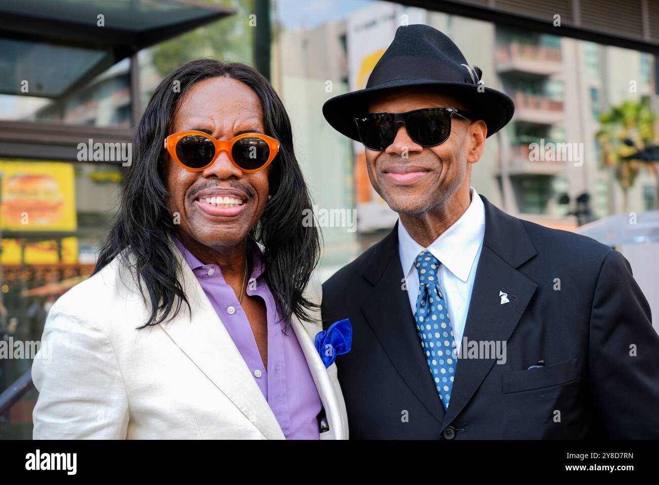 Verdine White, left, and Jimmy Jam attend a ceremony honoring Otis ...