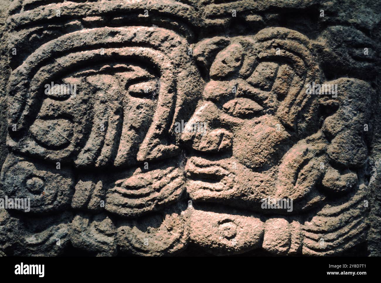Late Classic carved stone, sculpture, and altars, Copan Maya ruins ...