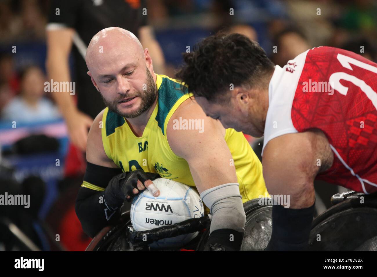 Chris BOND of Australia vs Japan in the Wheelchair Rugby - Open ...
