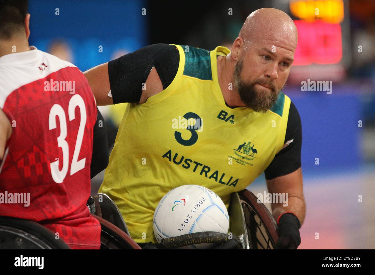 Ryley BATT of Australia vs Japan in the Wheelchair Rugby - Open ...